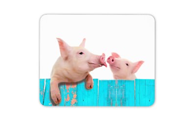 Cute Pigs Mouse Mat Pad - Pig Piglet Animal Kids Funny Gift PC Computer ...