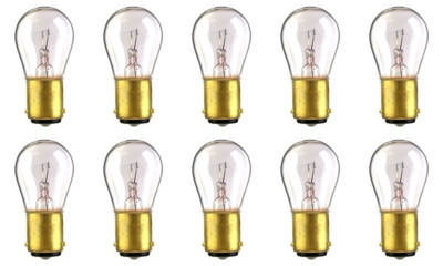 Box of 10 #1076 Lamp Bulb Automotive Lightbulb 12.8V 23W BA15d | eBay