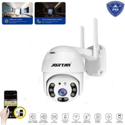 TELECAMERA IP CAM WIFI CAMERA DOME WIRELESS ESTERNO SD 2MP HD 8 LED JT ...