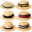 STRAW BOATER HAT 1920S ROWING BOAT BARBER SHOP FANCY DRESS COSTUME ...