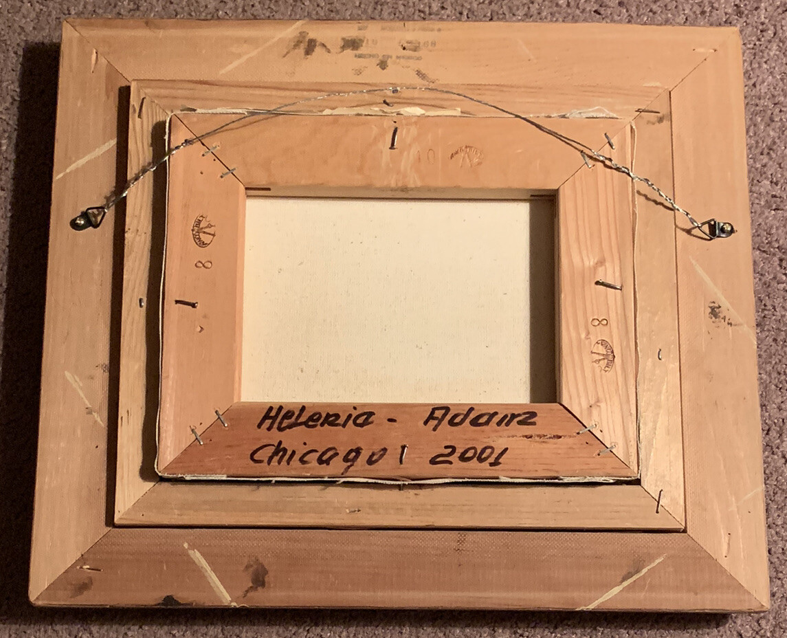 L HARDING Signed Landscape Oil Painting w/ Anco Bilt Frame 16 x 13 RARE ...