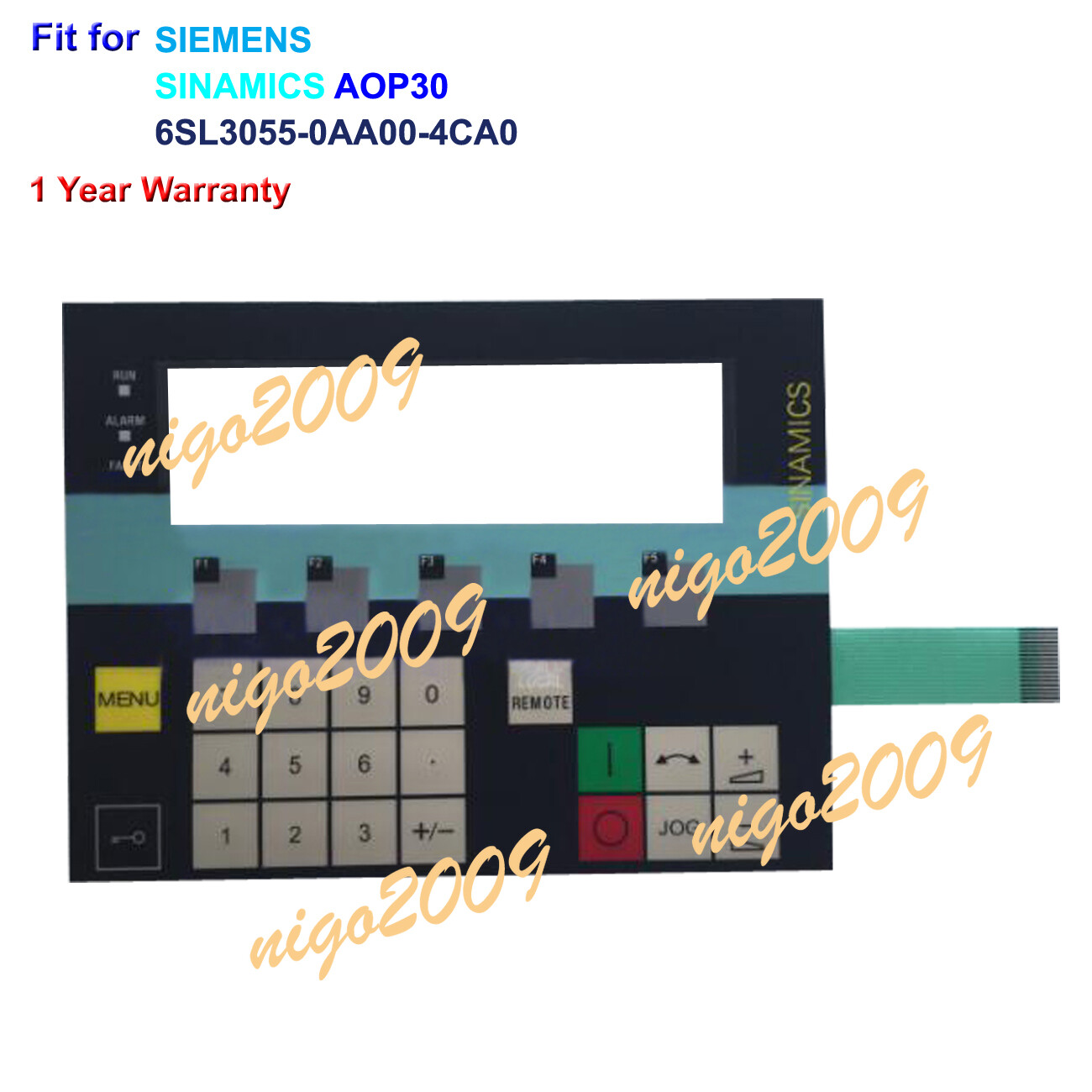Fit for SIEMENS SINAMICS AOP30 6SL3055-0AA00-4CA0 A5E00118669 Membrane ...