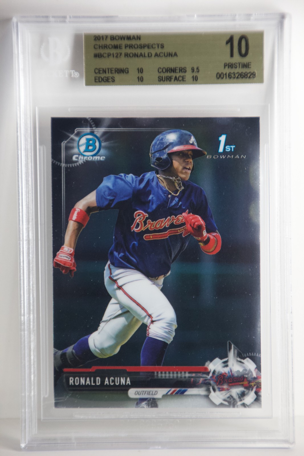 Ronald Acuna 2017 Bowman Chrome Prospects BCP127 BGS 10 PRISTINE | eBay