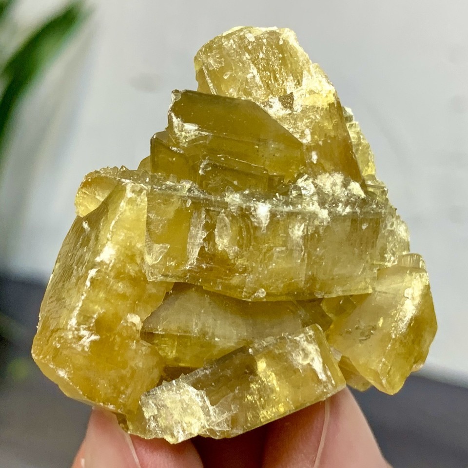 83G Shiny Golden Cuboid Barite Crystal Based on the Purple Spherical ...