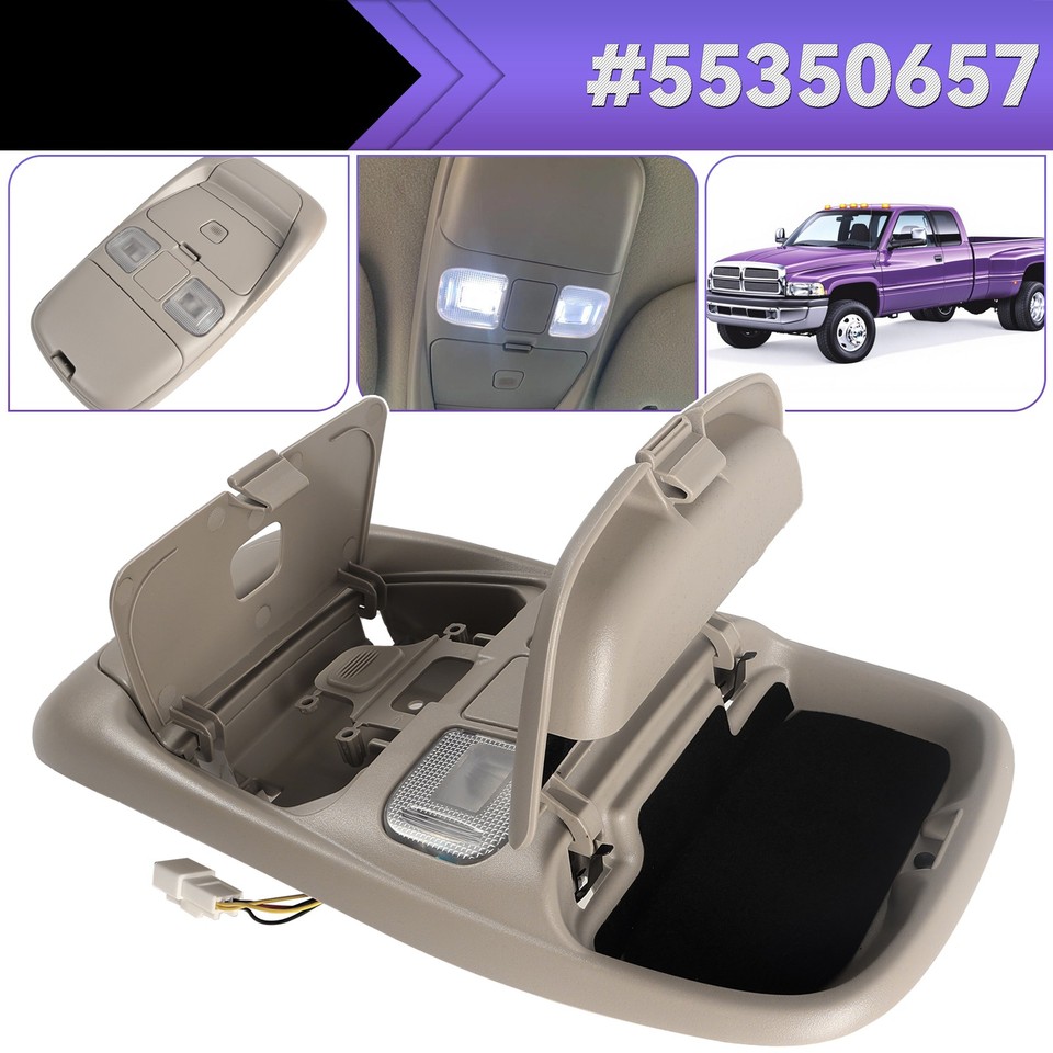 For 1998-01 Dodge Ram 1500 2500 Overhead Roof Console Interior Map ...