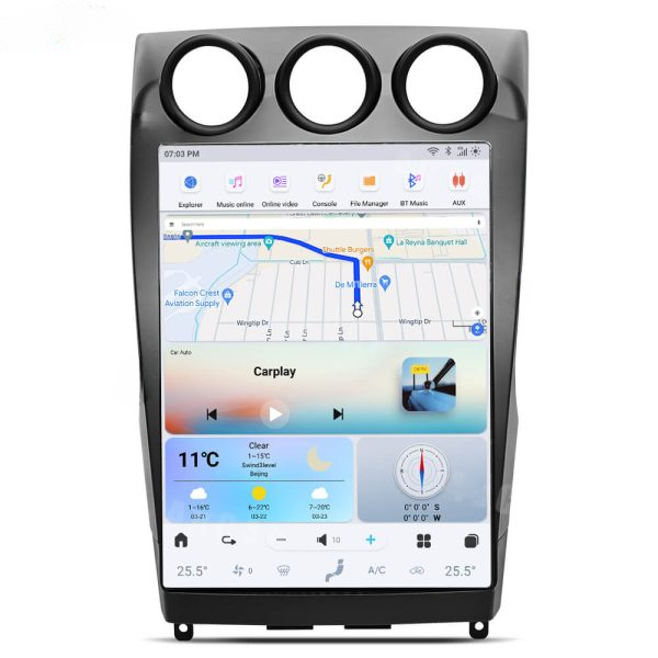 14" Car GPS Radio Android Tesla Vertical Screen For Nissan 350z Z33 ...