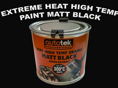 Autotek Professional Extreme heat black high temp Paint (250 ml) Brand ...