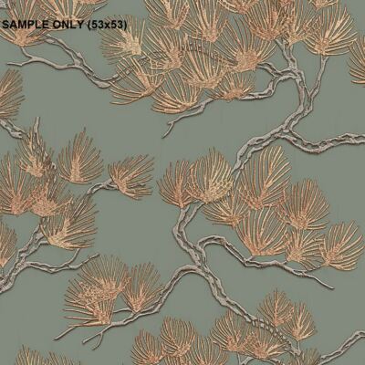 ** SAMPLE Design ID Sage Bronze Tree Wallpaper | eBay UK