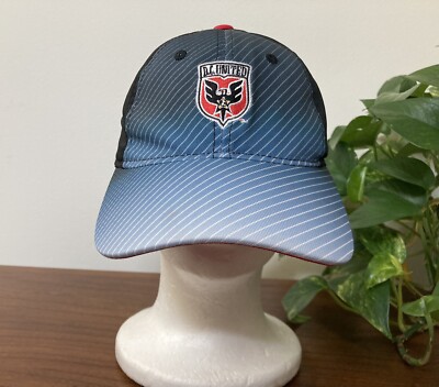 DC UNITED Hat MLS Black Adidas Strapback Cap Logo Major League Soccer ...