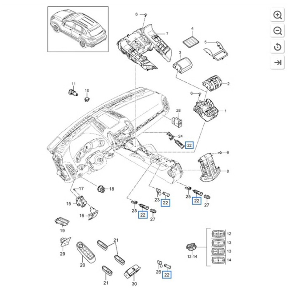 Hot 12V Power Outlet Cigarette Lighter Socket for Porsche Macan (95B ...
