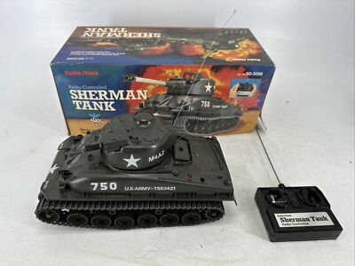 Vintage Radio Shack Sherman Tank Radio-Controlled Model 60 3098 READ | eBay