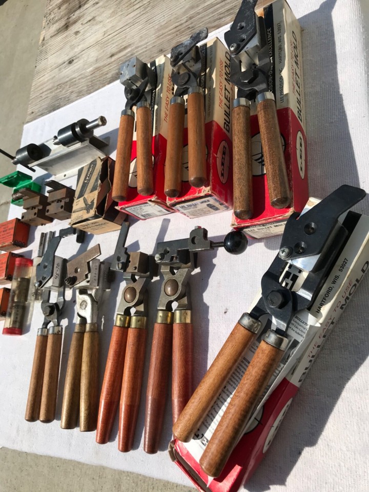 Lot of Lee and Lyman Bullet Molds Reloading Tools / Dies Equipment New ...