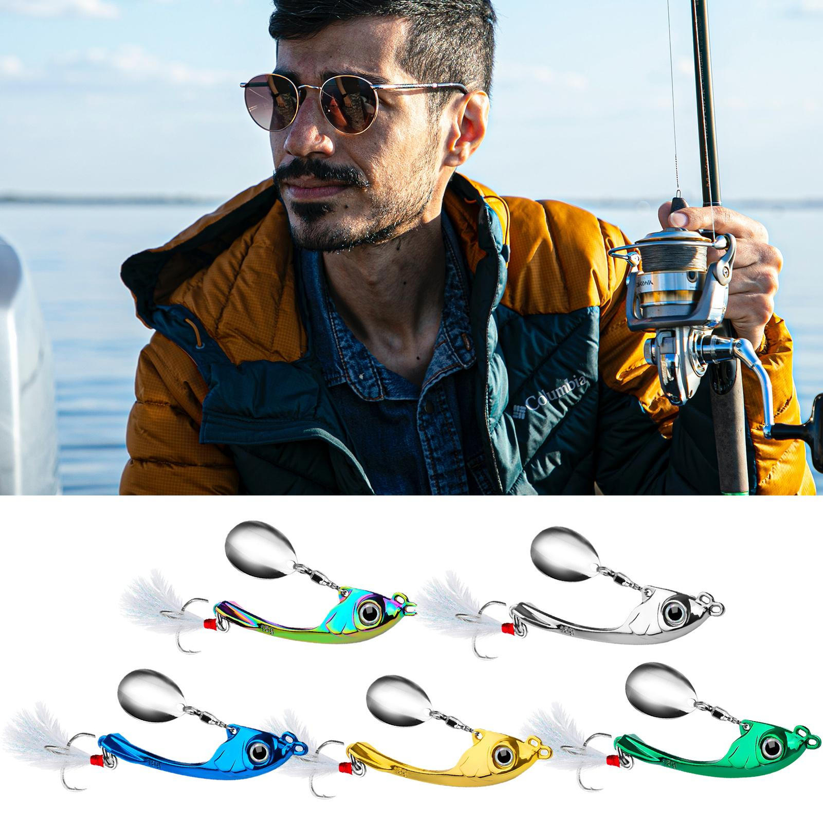 Fishing Spinners VIB Tremor Sequins Trout Spinners Metal Minnow Easy To ...