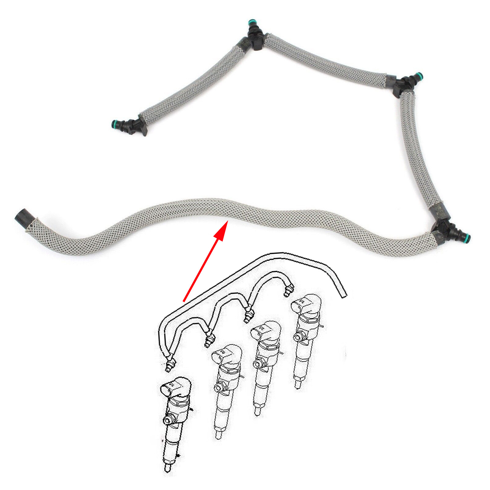 Tuyaux Durite Retour Gasoil C4 C5 PICASSO 307 308 407 607 EXPERT JUMPY ...