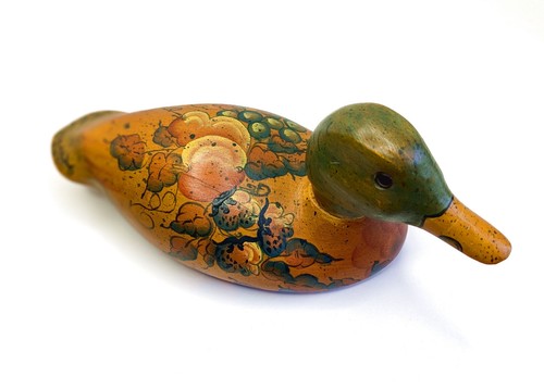 OOAK Vtg 1982 Signed Pam Handcarved Painted Decorative Wood Wooden Duck ...
