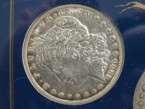 NobleSpirit (MJ) Desirable 3x Morgan Silver Dollar Lot 1880-O, 1890-O ...
