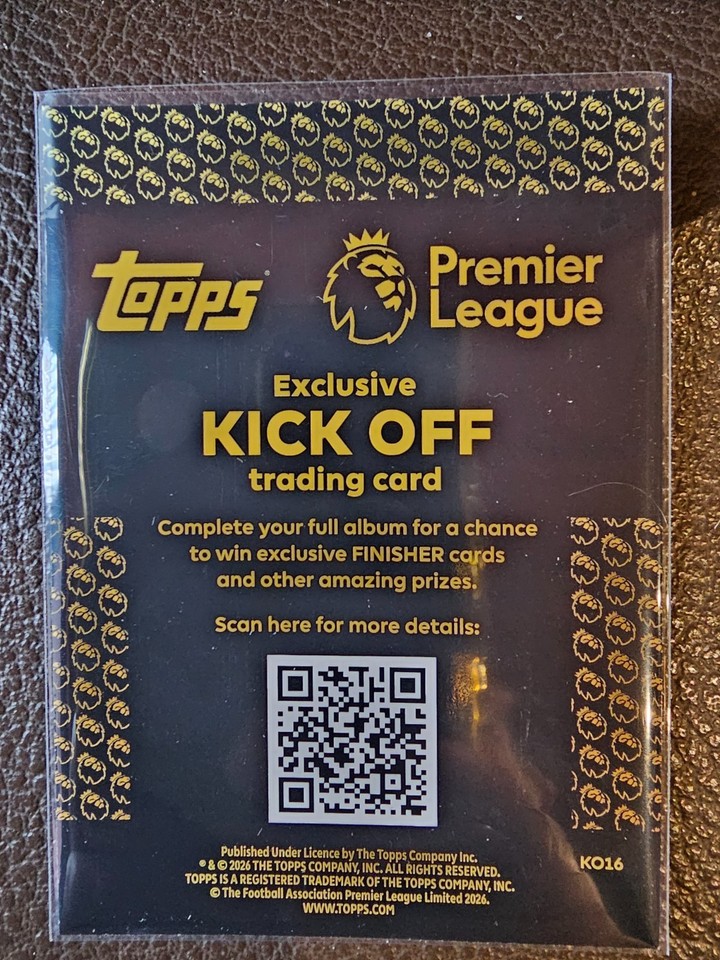 Topps Premier League 2026 Official Stickers Exclusive Kick Off ...