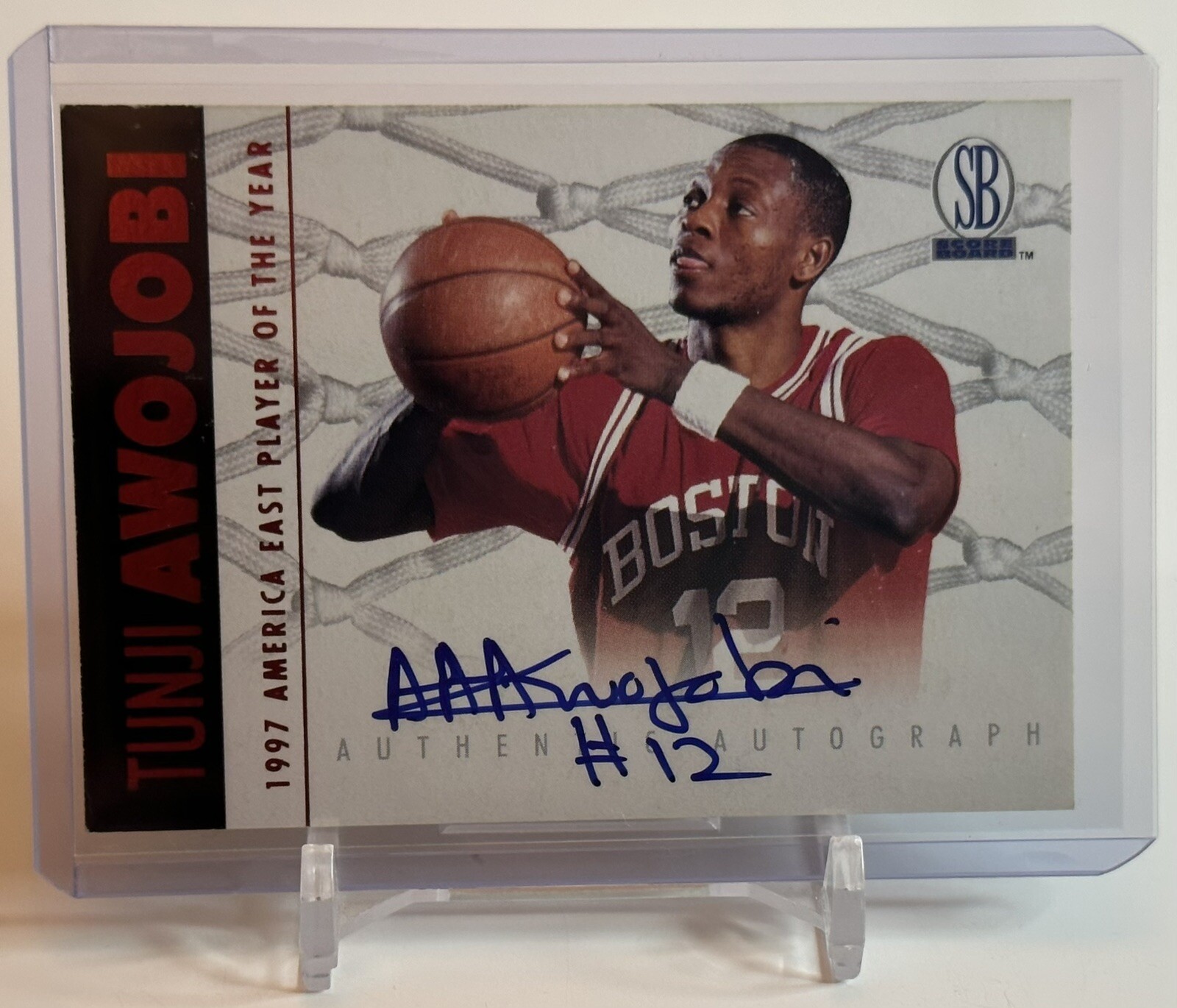 1997 Score Board Basketball Tunji Awojobi Autograph Auto Rookie RC Card ...