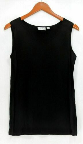 Joan Rivers Jersey Knit Scoop Neck Tank, Black, XS | eBay
