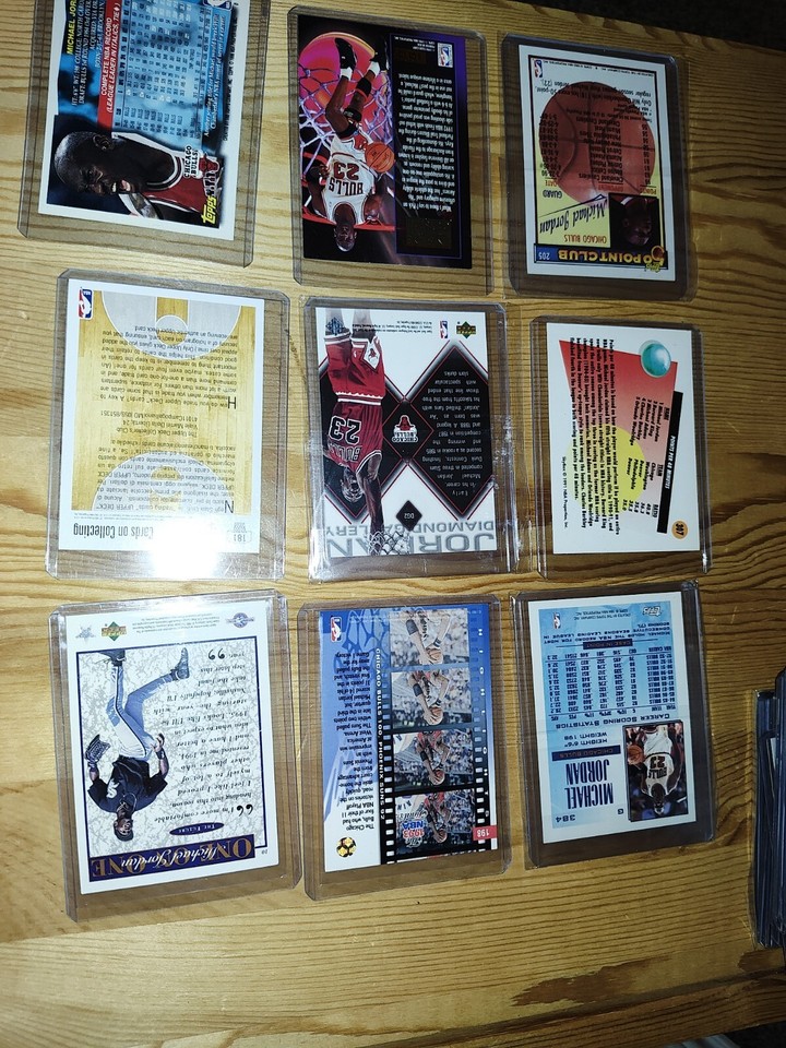 MICHAEL JORDAN 9 CARD DEAL--GET ALL CARDS SHOWN--GR8 TO RE-SELL--MAKE ...