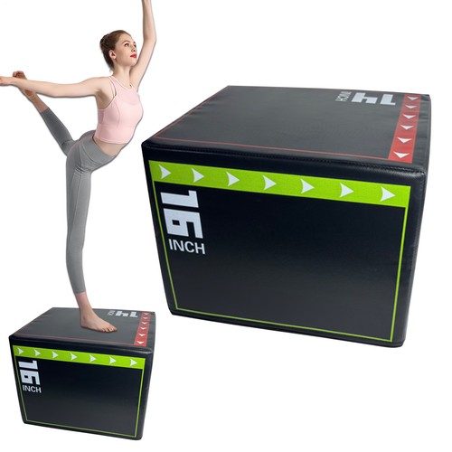 3 In 1 Foam Plyometric Jump Box Jump Training & Conditioning-Plyo Jump ...