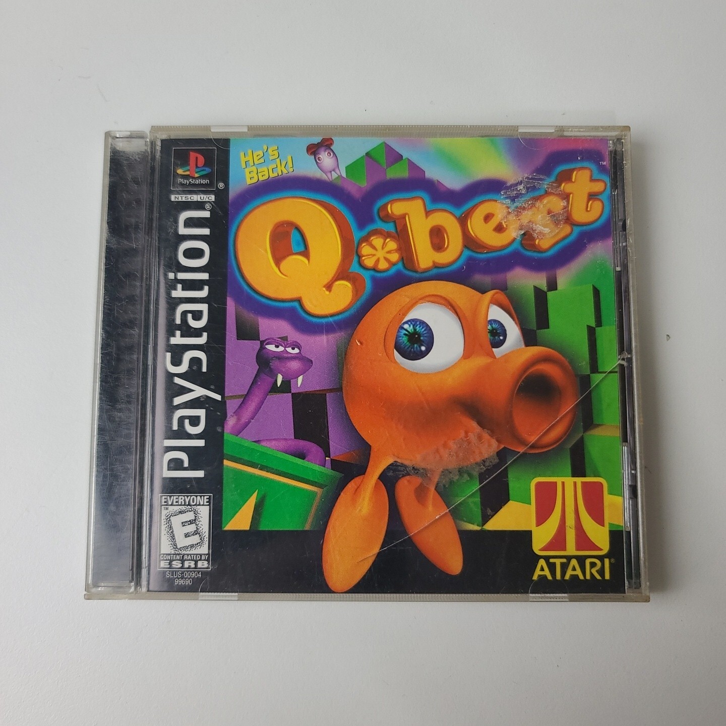 Qbert (Sony PlayStation 1, 1999) PS1 Complete Black Label 76930996904 ...
