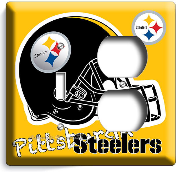 PITTSBURGH STEELERS FOOTBALL TEAM LIGHT SWITCH OUTLET WALL PLATE SPORT ...