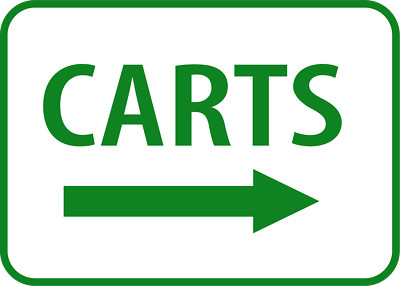 CARTS-03 SIGN| Laminated Vinyl Decal Sticker Label | eBay