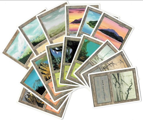 MTG 1 of Each All Basic Lands - Fourth (4th) Edition Collector Set ...