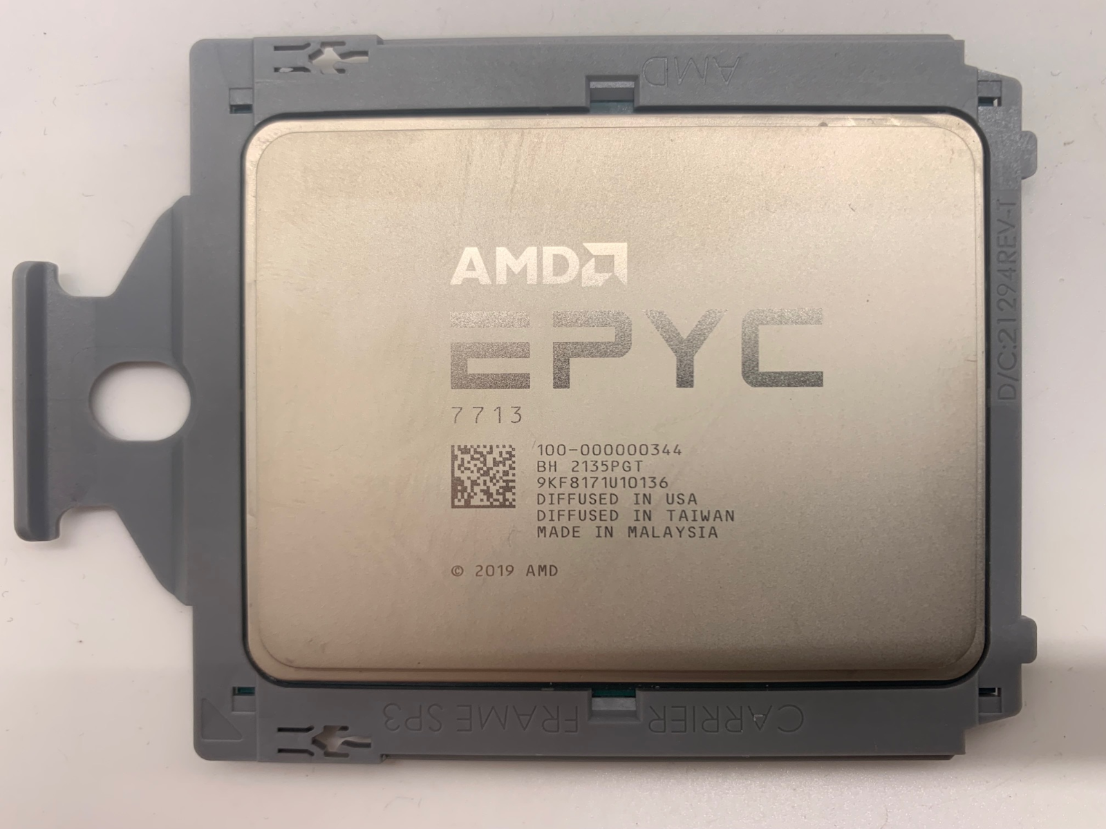 AMD 100-000000344 EPYC 7713 2.0GHz 64-Core Processor Server CPU ...