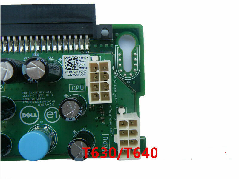 for Dell Poweredge T630 GPU Power Supply Board Expansion Module X7C1K ...