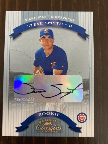 2002 Donruss Classics Significant Signatures /400 Steve Smyth #136 Auto ...