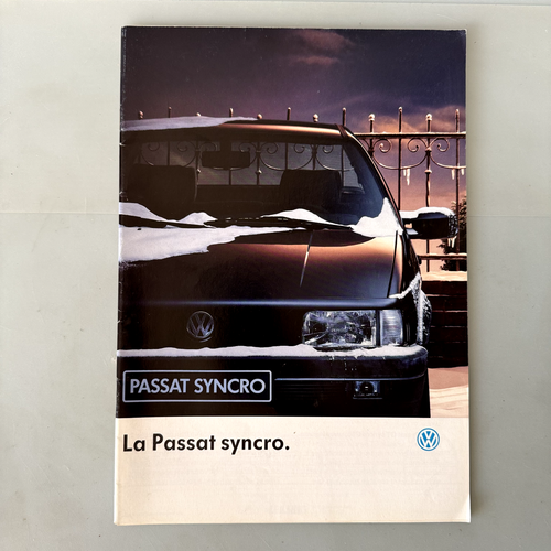 VW Passat Syncro G60 GT CL Variant French Market Sales Brochure ...