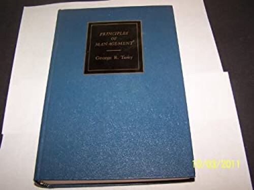 Principles of Management by George Robert Terry (Hardcover) for sale ...