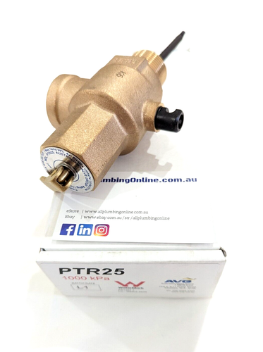 AVG PTR25/1000 25mm 1" 1000kPa PTR Pressure Temperature Relief Valve ...