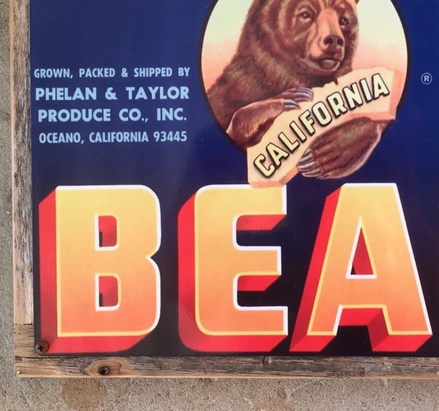 Bear Brand California Gay Bar Cub Beard Beefcake LGBT Vintage Framed ...