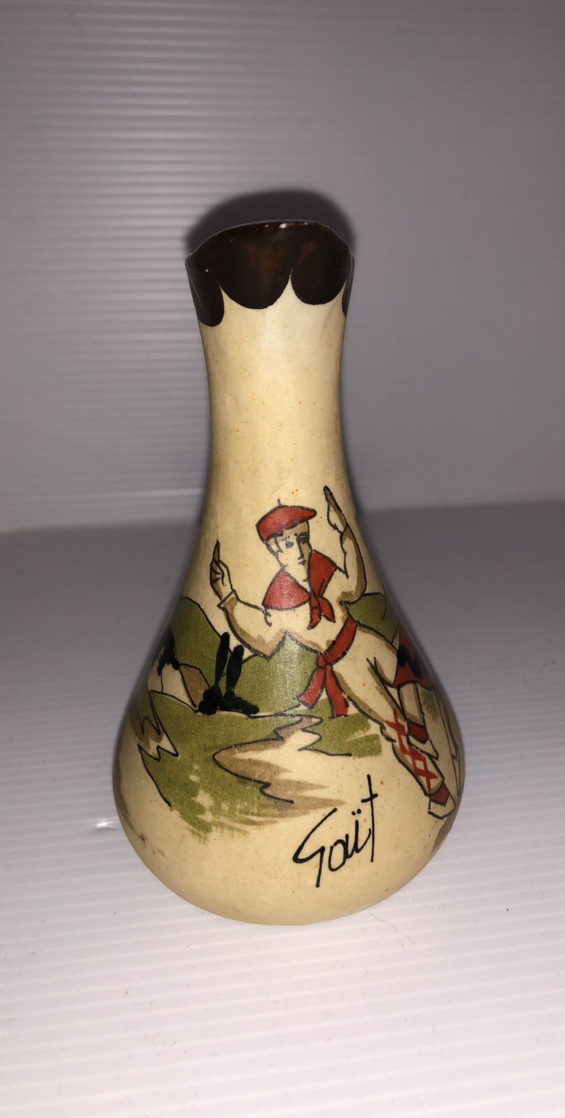 CIBOURE CERAMIQUE BASQUE SIGNEE GAITAUD R. GRES D'ART HENDAYE | eBay