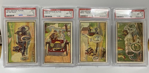 PSA Graded Antique 1953 Auto Collectible Card Lot Of 48 | eBay