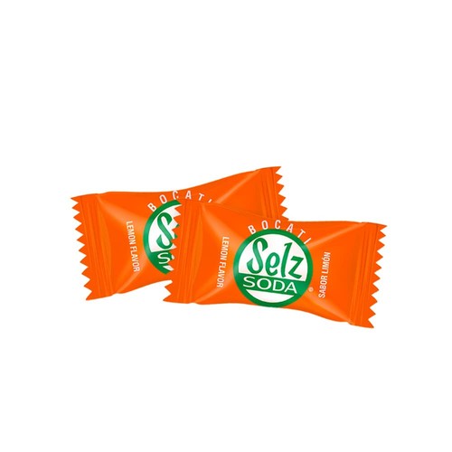 Selz Soda Lemon Flavored Hard Candy 100 Count Resealable Bag Sweet and ...