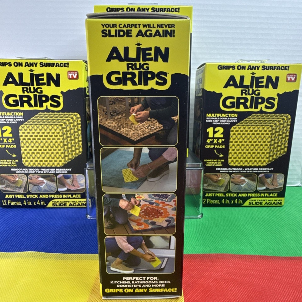 Alien Rug Grips, Carpet Grips, Rug Gripper & Carpet Tape for Secure ...
