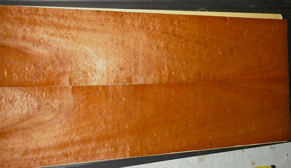 REAL WOOD VENEER POMELLE MAHOGANY X2 ,GUITARS,MARQUETRY,FURNITURE | eBay UK