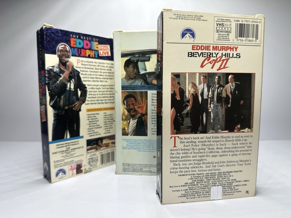 Eddie Murphy VHS LOT Beverly Hill Cops 1 & 2 - Saturday Night Live | eBay