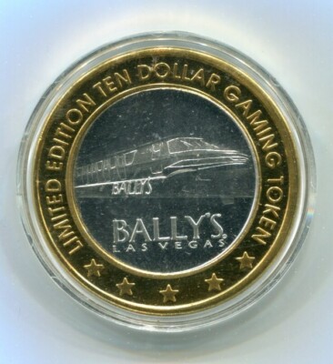 Bally's Limited Edition Ten Dollar Gaming Token .999 Fine Silver ...