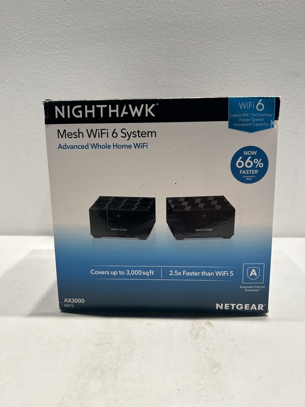 Nighthawk Advanced Whole Home Mesh WiFi 6 System (MK72)– AX3000 Router ...