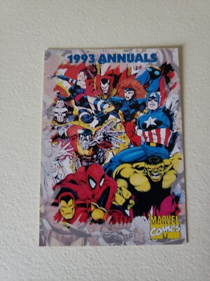 1993 Marvel Comics Annuals Super Heroes and Villains Inserts Complete ...