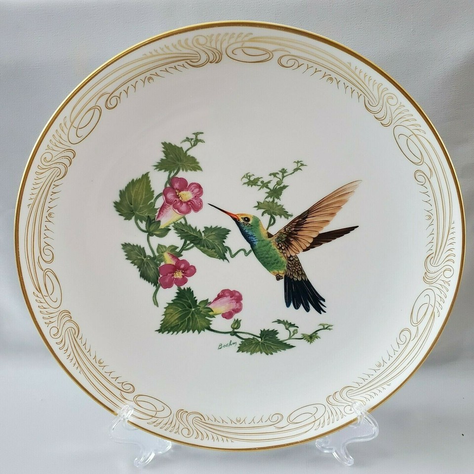 Edward Marshall BOEHM Broad-billed Hummingbird Cabinet Plate England 10 ...
