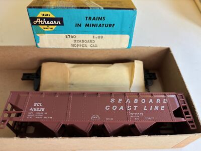 ATHEARN #1760 HO-scale SEABOARD COAST LINE HOPPER CAR KIT SCL 416235 ...