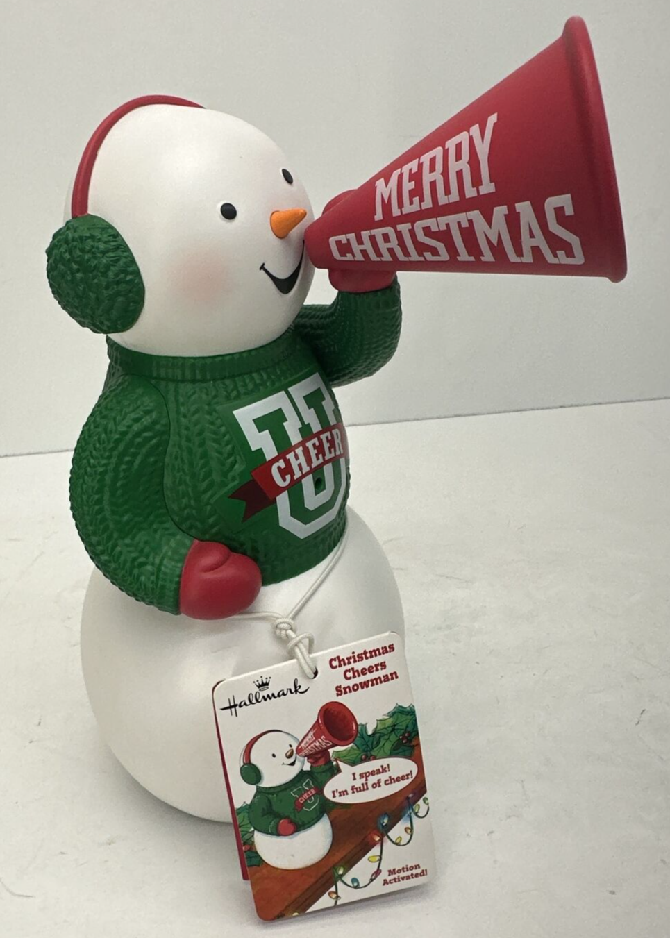 Hallmark Jolly In The John Cheerleader Christmas Cheer Snowman Motion ...