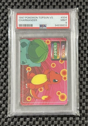 Pokemon Card Japanese Topsun Charmander Vs Bulbasaur No 004 Rare 1997 ...