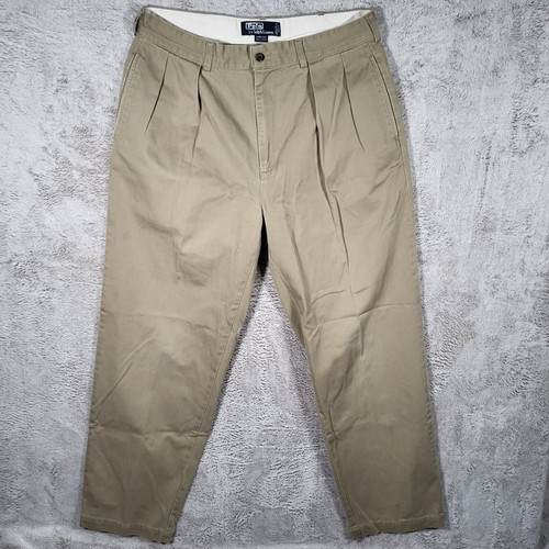 VTG Polo Ralph Lauren Andrew Pants Men's 36x32 Beige Dress Pants | eBay